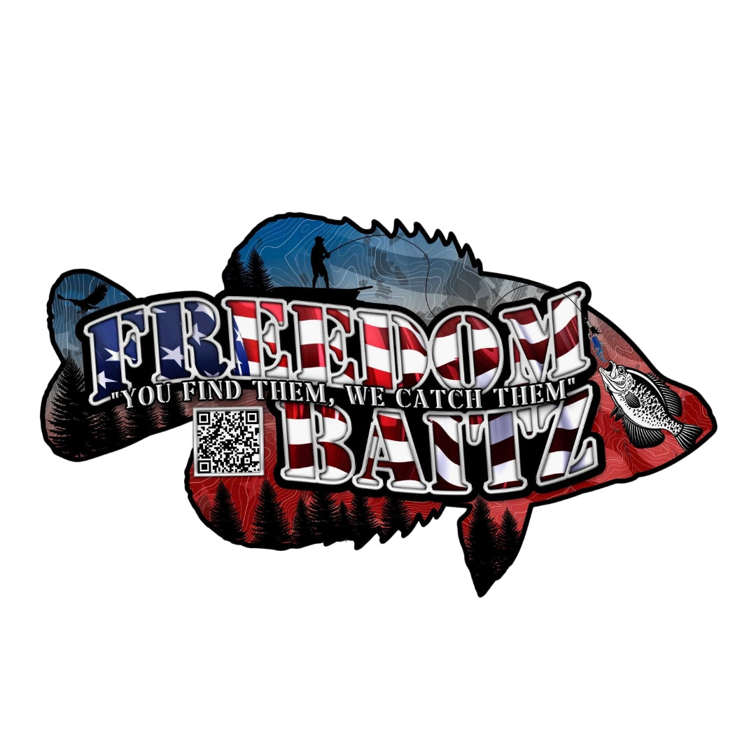Freedom Baitz Crappie Decal